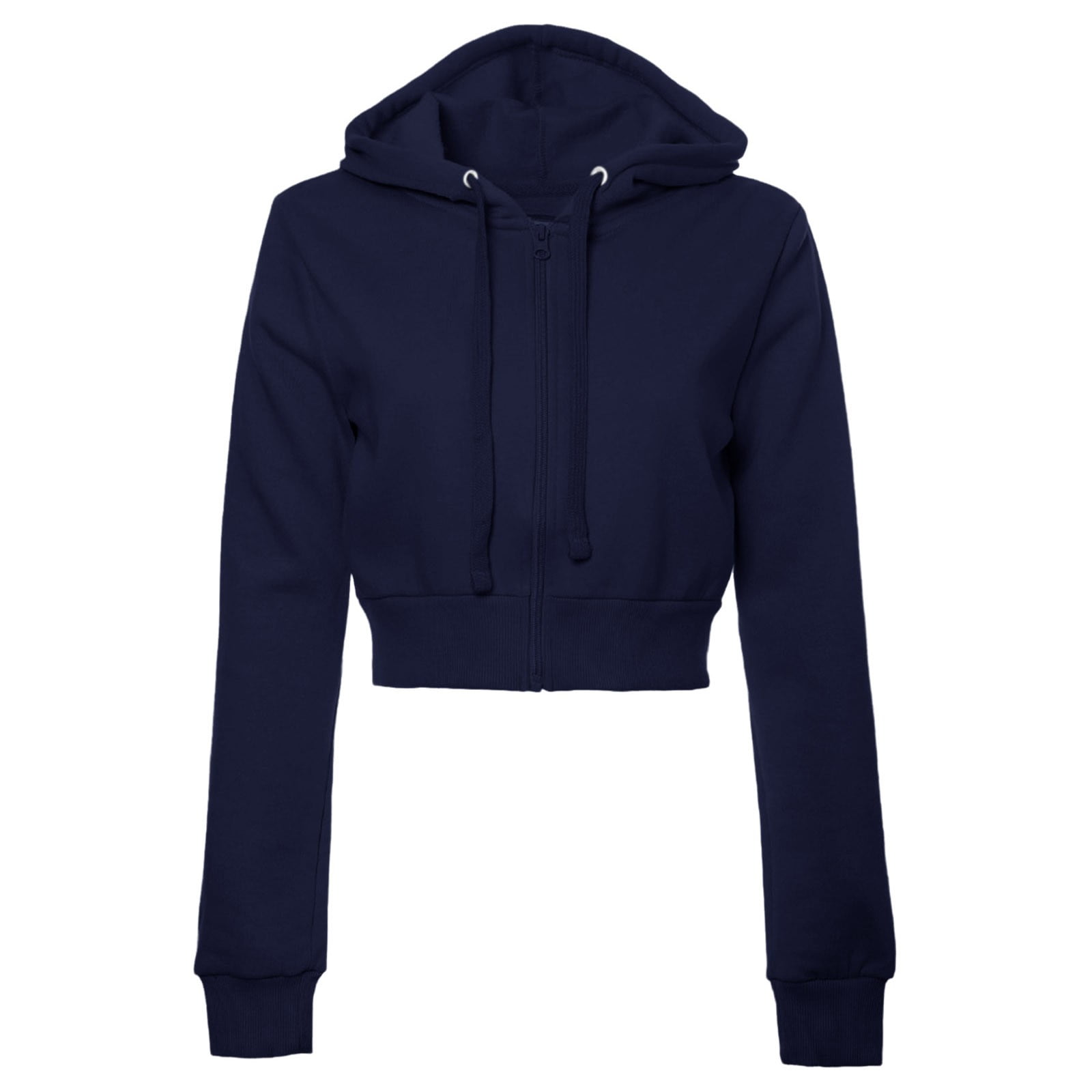 Daolelai Women's Solid Color Casual Basic Long Sleeve Zip-Up Hoodie ...