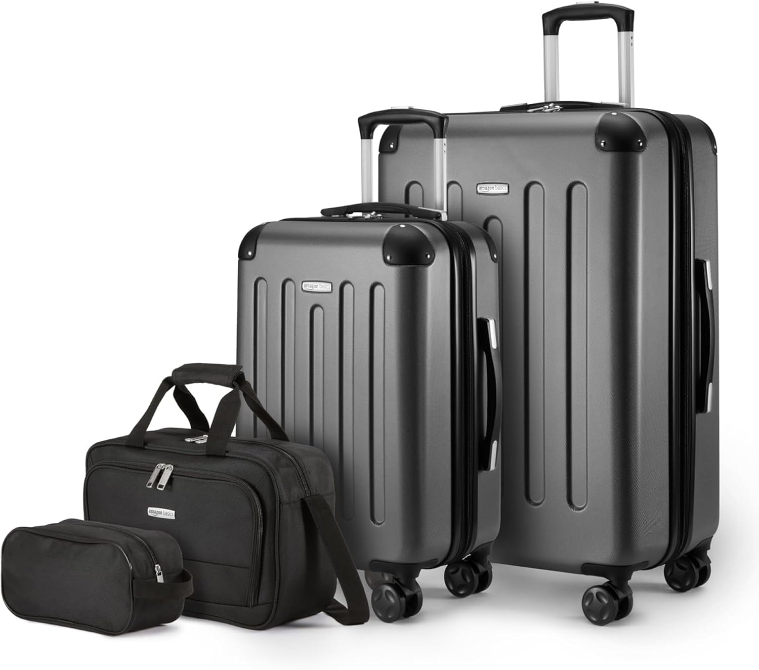 Daoyouwu 4-Piece Luggage Set, Including Two Hardside Suitcases With ...