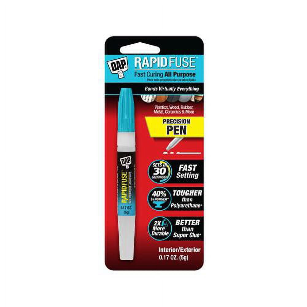 Dap 00170 RapidFuse All-Purpose Adhesive, 5 Grams - Walmart.com