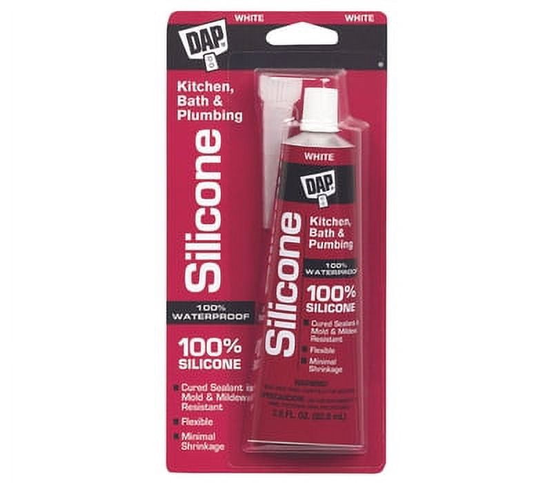 Dap 00750 White Silicon Bathtub Caulk - Walmart.com