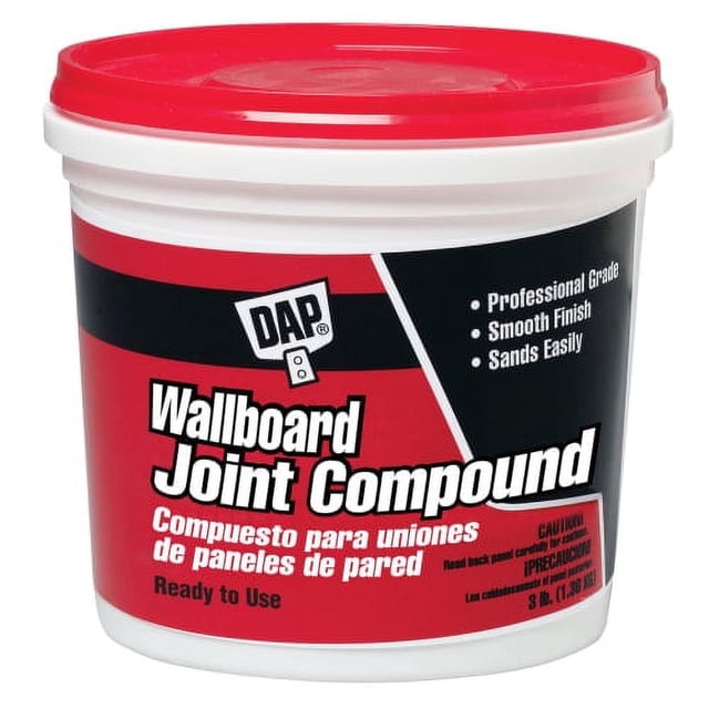 Dap 10100 Premixed Drywall Sheetrock Wallboard Joint Compound, 3 lb ...