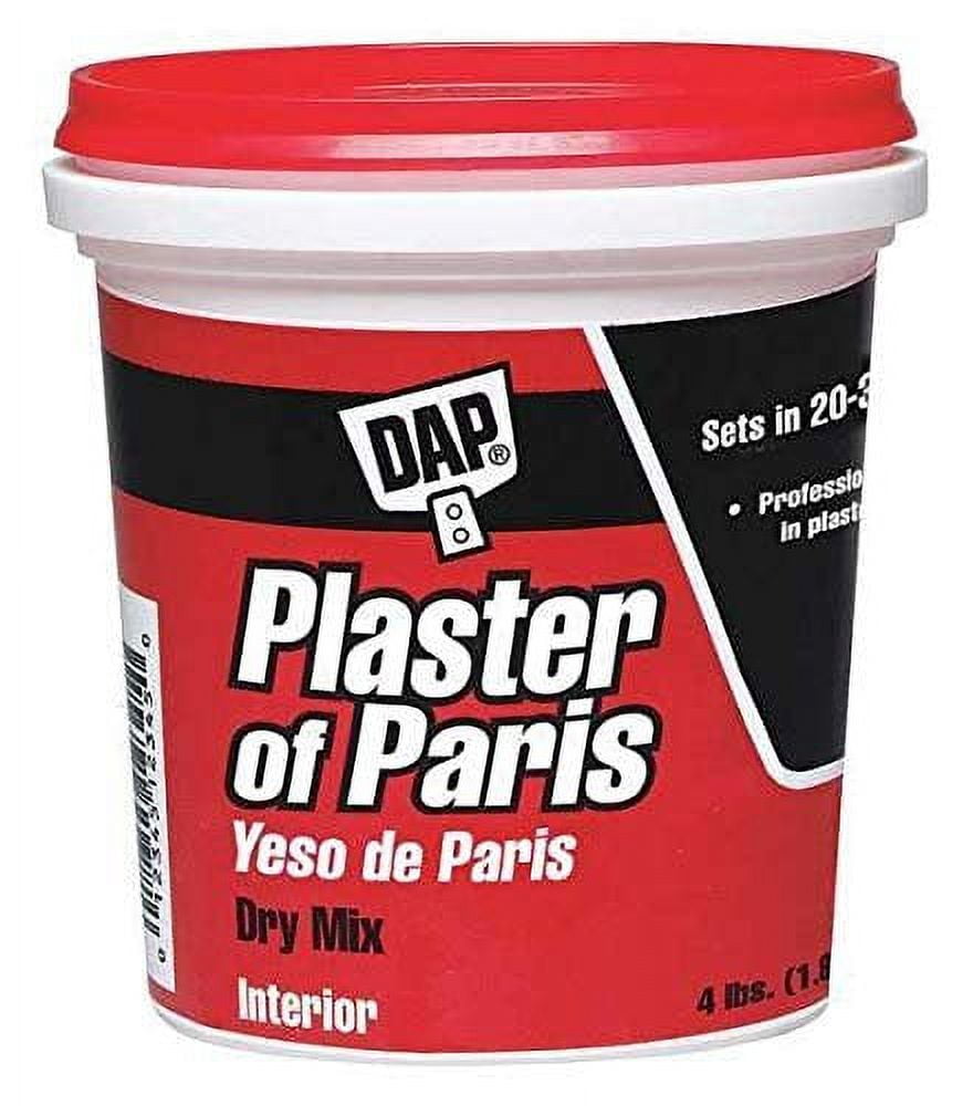 DAP Plaster of Paris, 4 lb Tub, Quick Dry Mix, Smooth Finish - Walmart.com