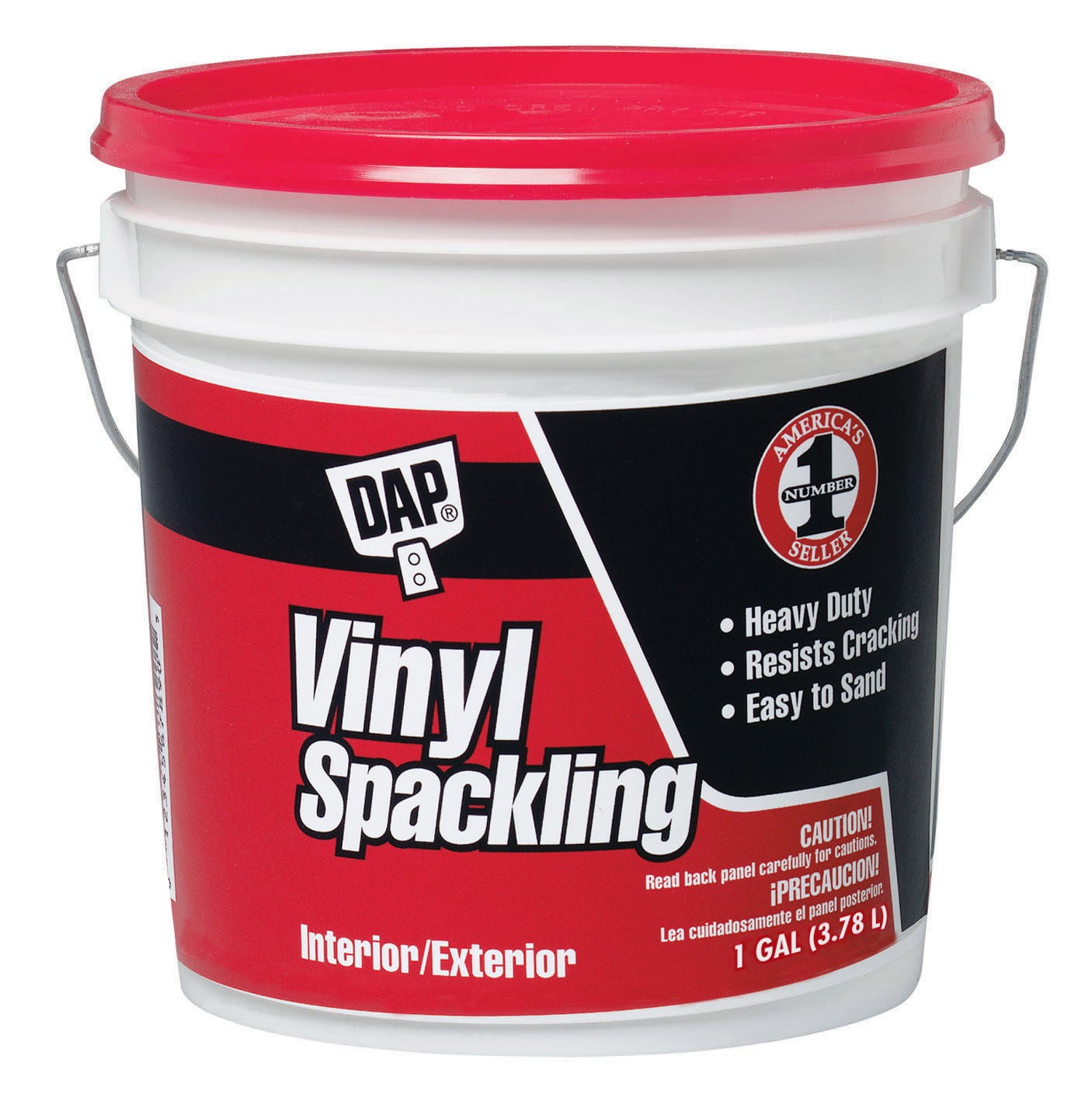 Dap 12133 1 Gallon White All Purpose Vinyl Spackle Interior/Exterior ...