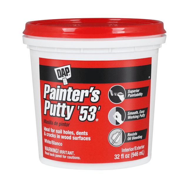 Dap 12244 1 Quart All Purpose Painter's Putty Interior/Exterior ...