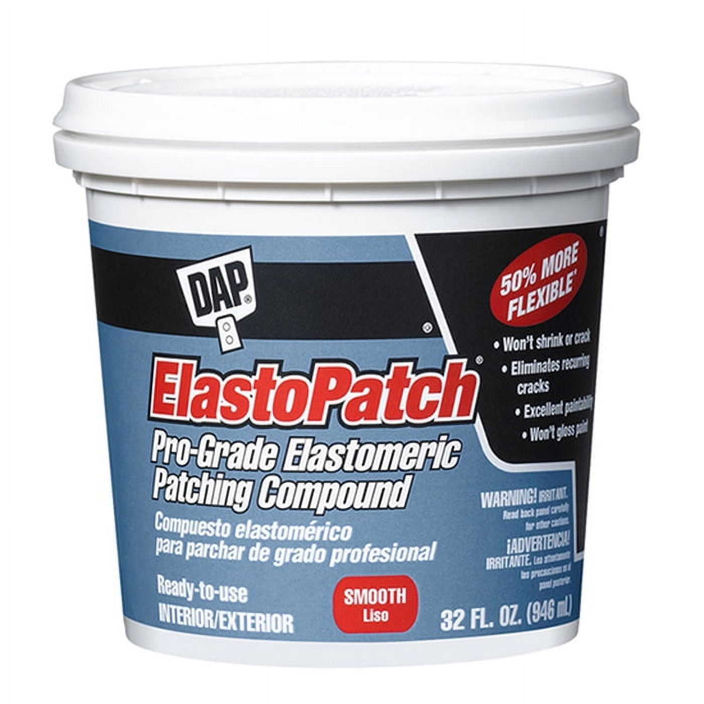Dap 12278 Elastopatch Pro Grade Elastomeric Patching Compound, 32 Oz ...