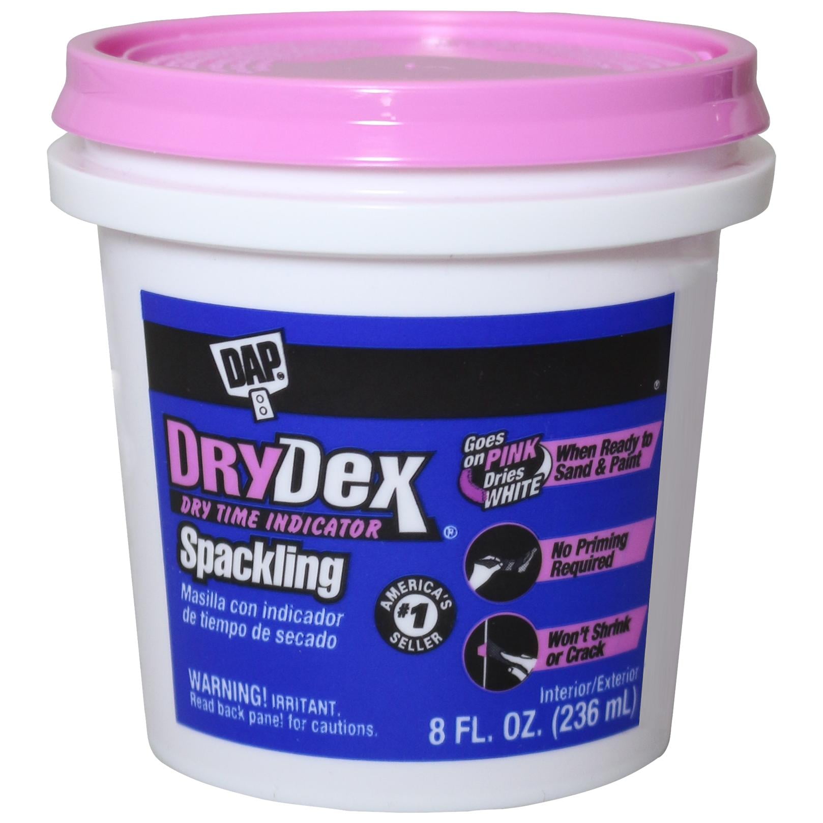 Dap 12328 DryDex Spackling Interior/Exterior, 8 fl oz., 2 pack ...