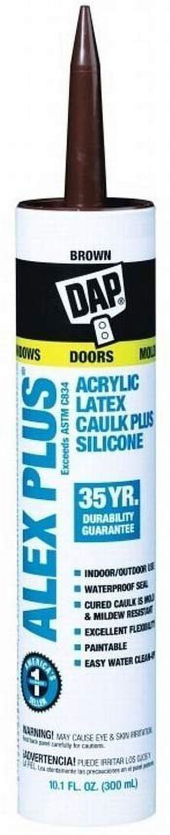 Dap 18120 12 Pack 10.1 oz. Alex Plus All Purpose Acrylic Latex Caulk ...