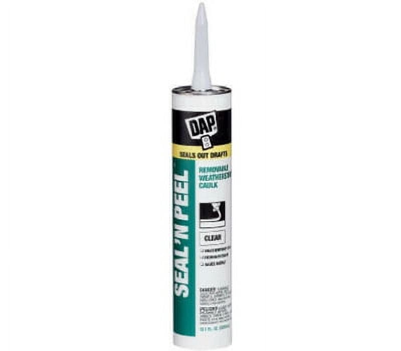 DAP Seal-N-Peel Weatherstrip Sealant - Clear - 10.1 oz Cartridge ...