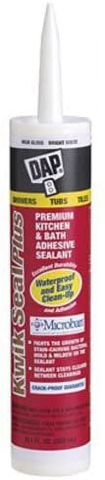 Dap 18510 White Dap Kwik Seal Plus Premium Kitchen and Bath Adhesive ...