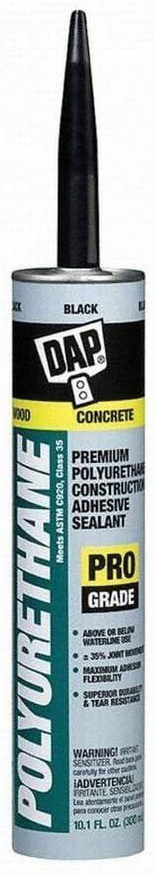 Dap 18816 12 Pack 10.1 oz. Premium Polyurethane Construction Adhesive Sealant, Black - Walmart.com