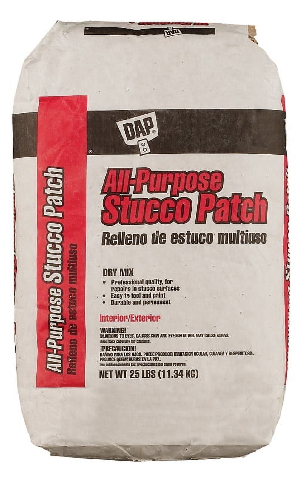 Free Shipping! Dap 7079810502 Stucco Patch Dry Mix 25 Lb Raw Building ...