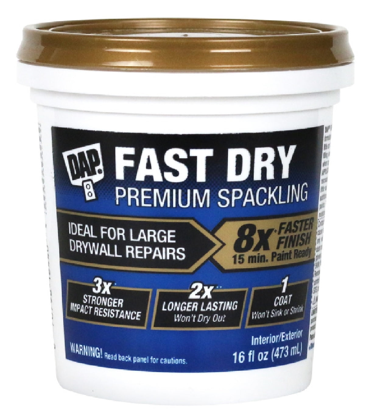 Dap 7079818440 Fast Dry Spackling, Slight, Off-White, 16 Ounce, Each ...
