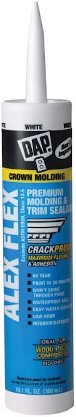 Dap Alex Flex White Acrylic Latex Interior Molding and Trim Sealant 10. ...