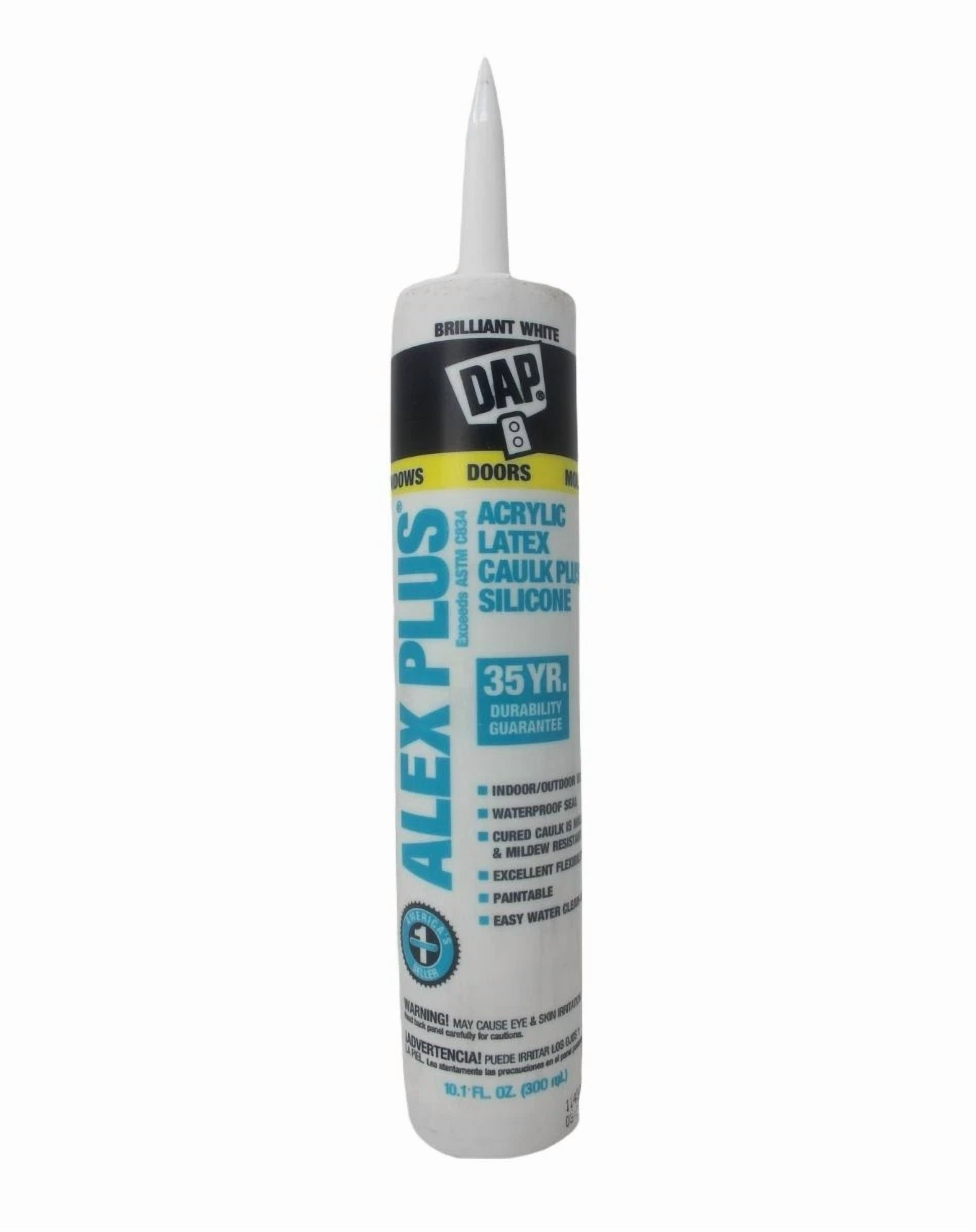 Dap Alex Plus® All Purpose Acrylic Latex Caulk Plus Silicone - Walmart.com