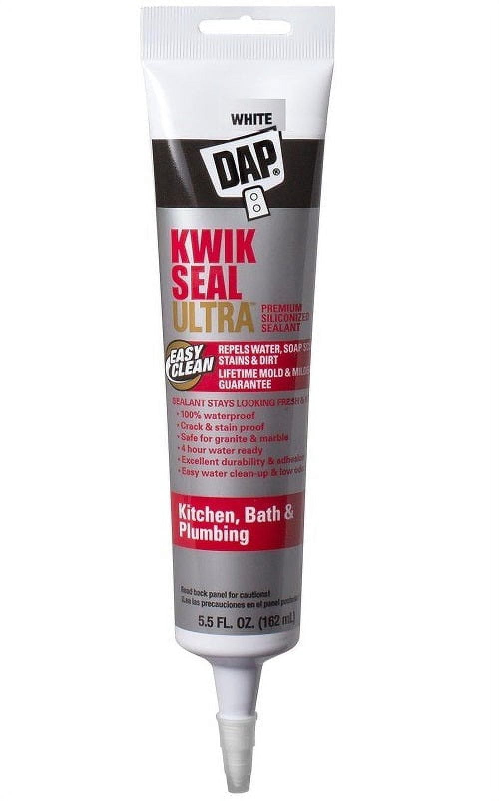 Dap Dap 18914 Kwik Seal Ultra Premium Siliconized Sealant, 5.5 Oz ...