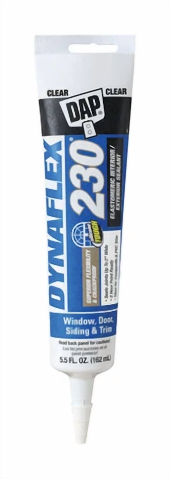 Dap Dynaflex 230 Clear Siliconized Acrylic Sealant 5.5 Oz. - Walmart.com