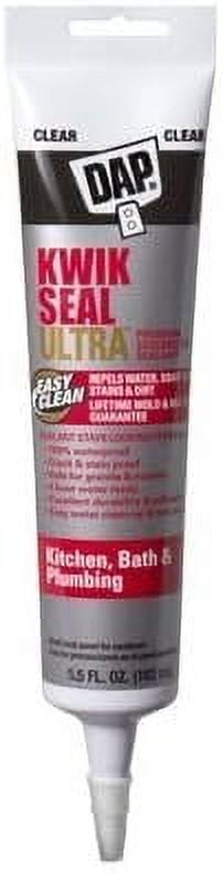Dap Kwik Seal Ultra Clear Siliconized Acrylic Kitchen and Bath Caulk ...