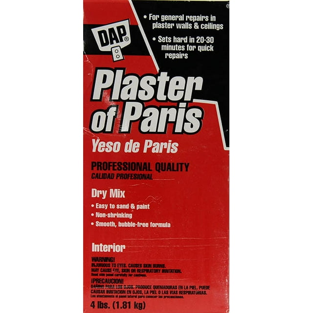DAP Quick Compound Filler, Plaster of Paris Dry Mix - White, 4lb for ...