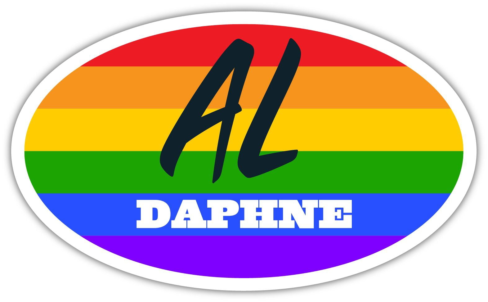Daphne AL Alabama Baldwin County Rainbow Pride Flag 6 Stripes Pride ...