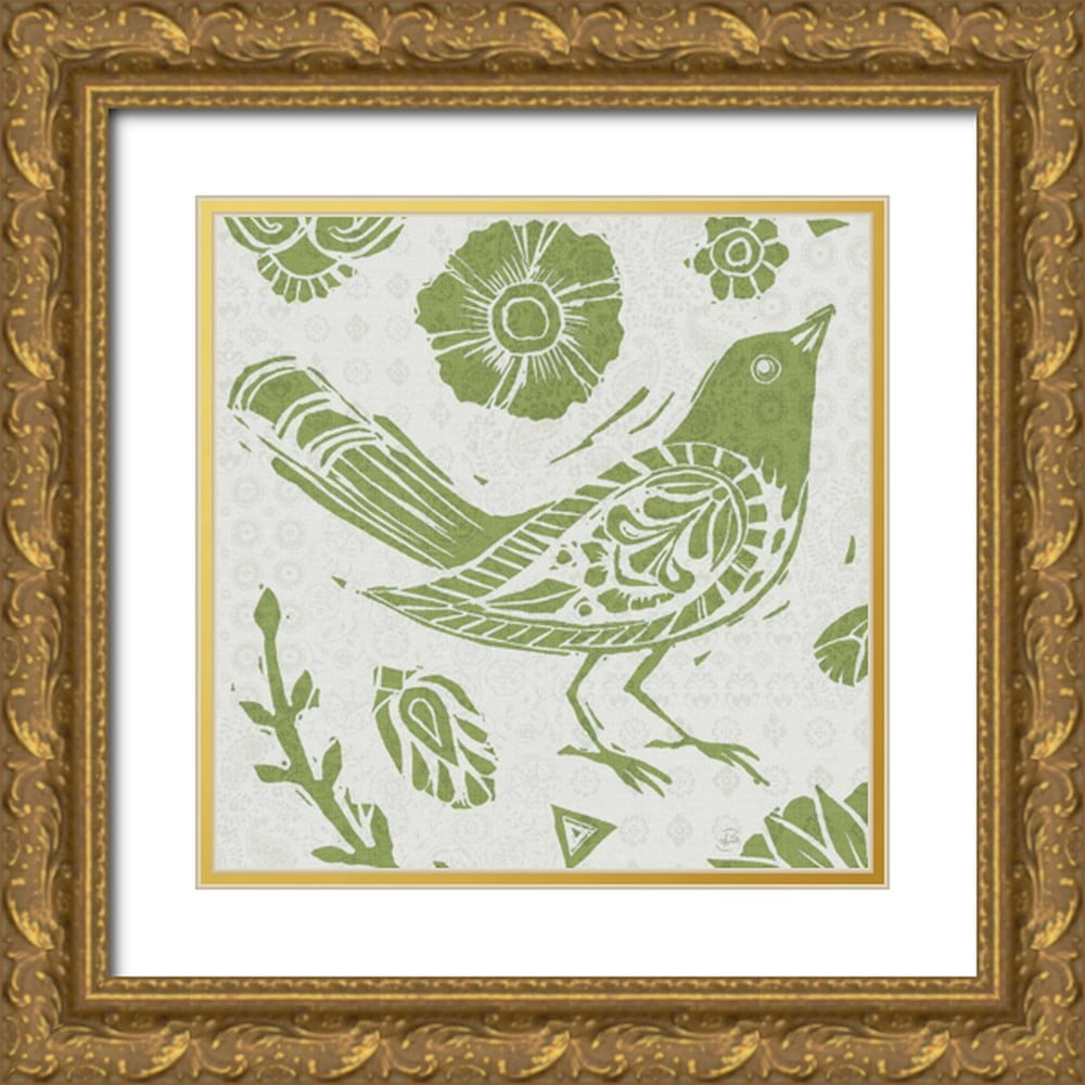 Daphne, Brissonnet 12x12 Gold Ornate Wood Framed with Double Matting Museum Art Print Titled ...