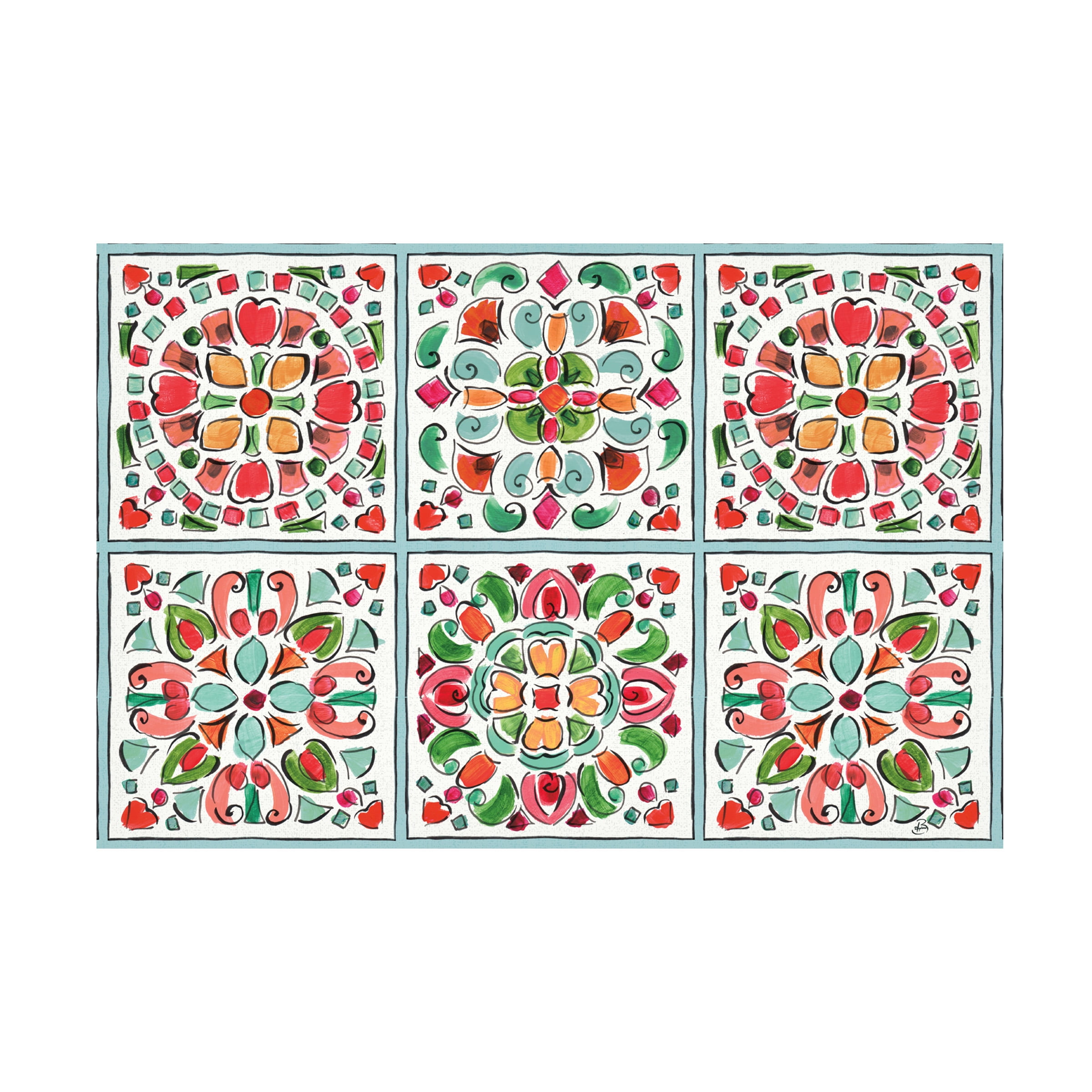 Daphne Brissonnet 'Holiday Wings X Blue' Canvas Art - Walmart.com