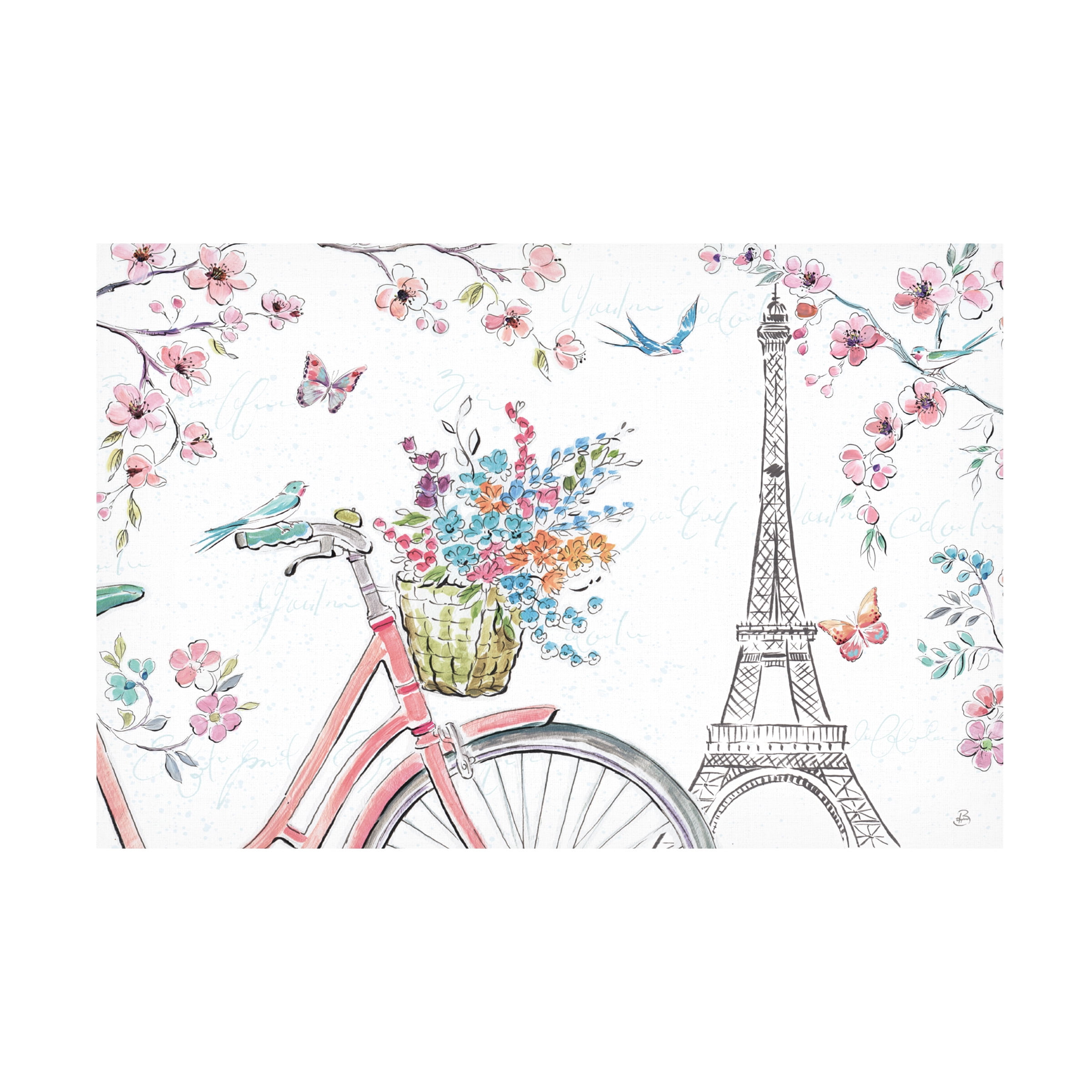 Daphne Brissonnet 'Sparrow Spring I Light' Canvas Art - Walmart.com