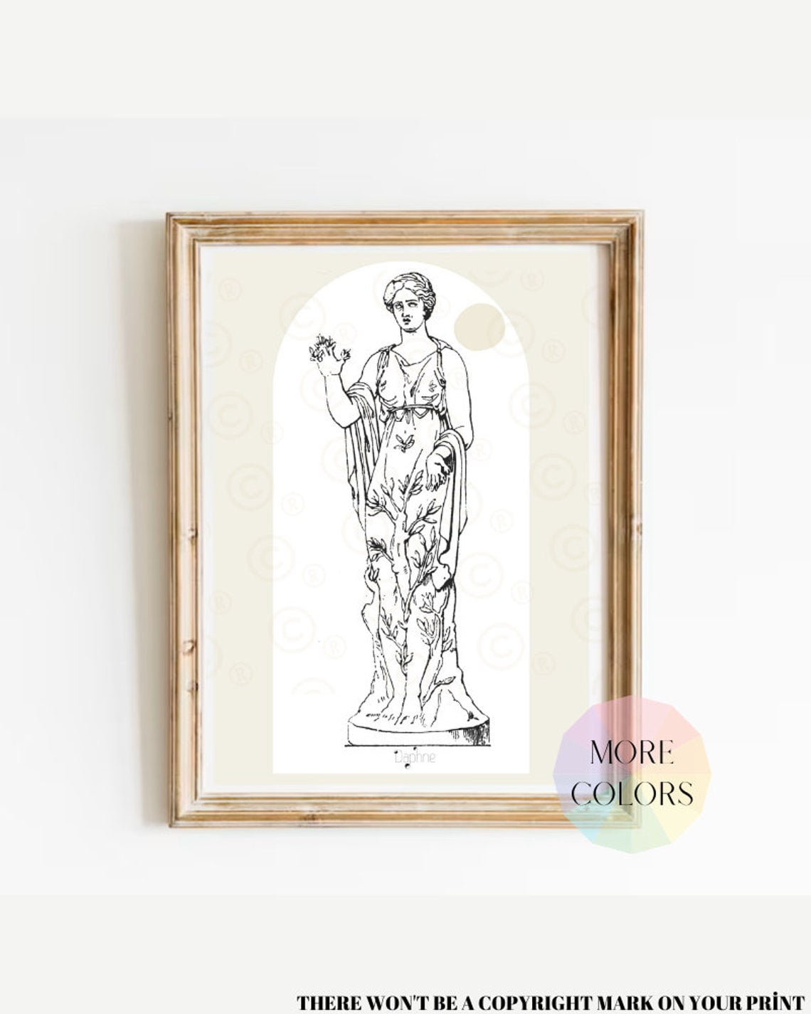 Daphne, Greek Nymph, Nymph Art, Greek Myth Print, Tree Woman Art, Green ...