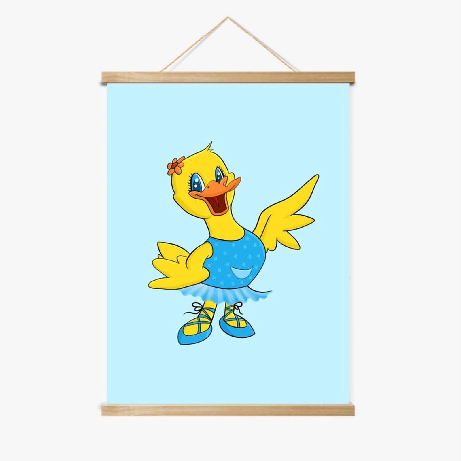 Daphne the Duck Magnetic Wood Frame Hanger by Dancing Littles Jungle ...