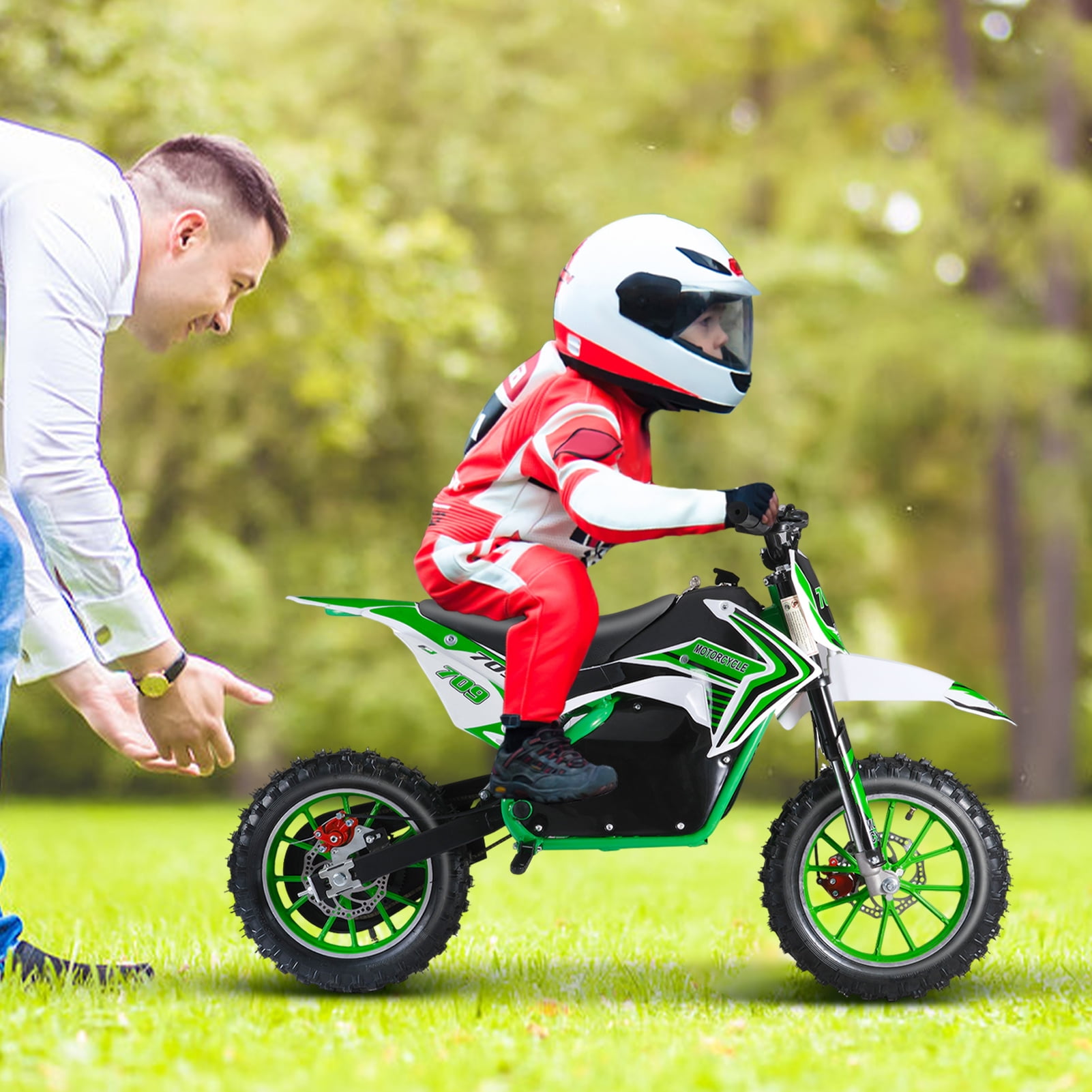 Dapmiu 36V All-Terrain Electric Motorcycle - 7.5Ah Paired Battery ...
