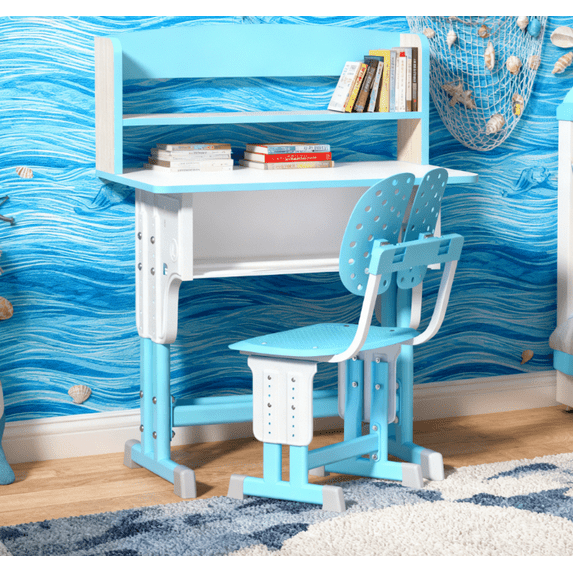 Dapmiu Adjustable Kids Desk & Spine Care Chair Set, Scientific Zones ...