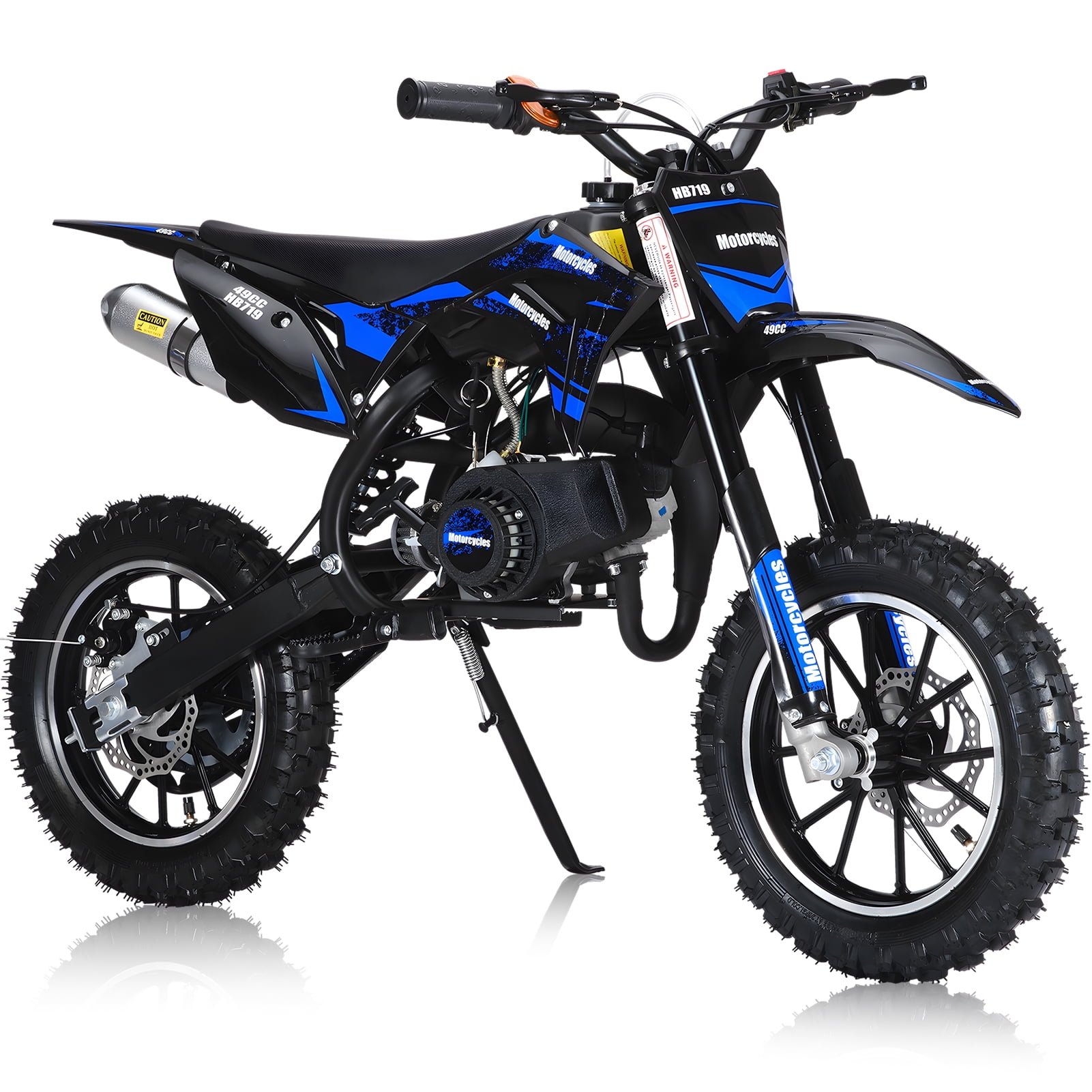 Dapmiu Heavy Duty Dirt Bike 49CC - 330lbs Maximum Load, Front/Rear Disc Brakes & Alloy ...