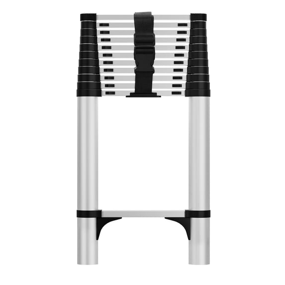 Dapmiu High Altitude Telescopic Ladder, 12.8/15.5ft Reach with Step ...
