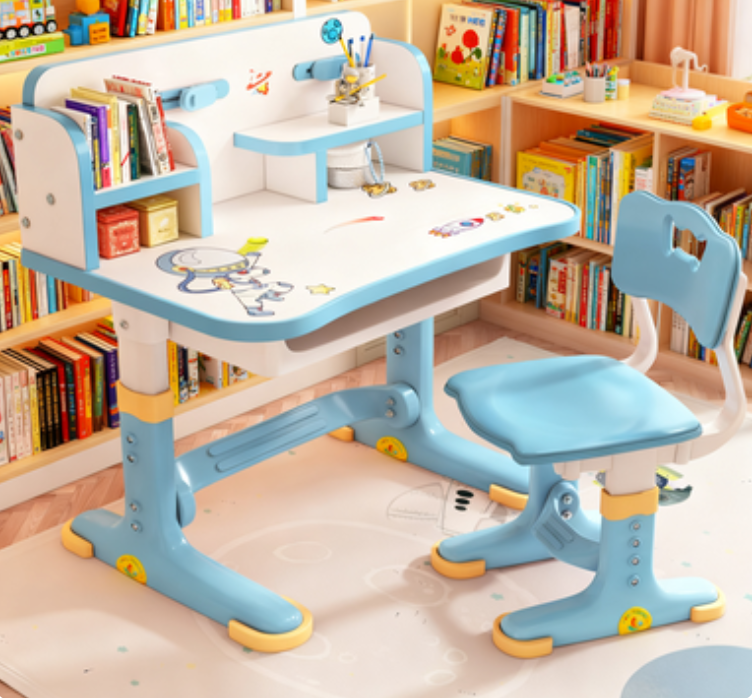 Dapmiu Kids Multifunctional Adjustable Height Desk Chair Set with ...