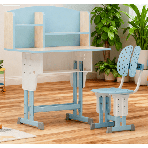 Dapmiu Kids Study Desk Chair Combo, Hooks & Drawers, Eco-Friendly MDF ...