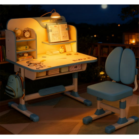 Dapmiu Super Sturdy Kids Study Desk Chair Set (300KG Capacity), Eco ...