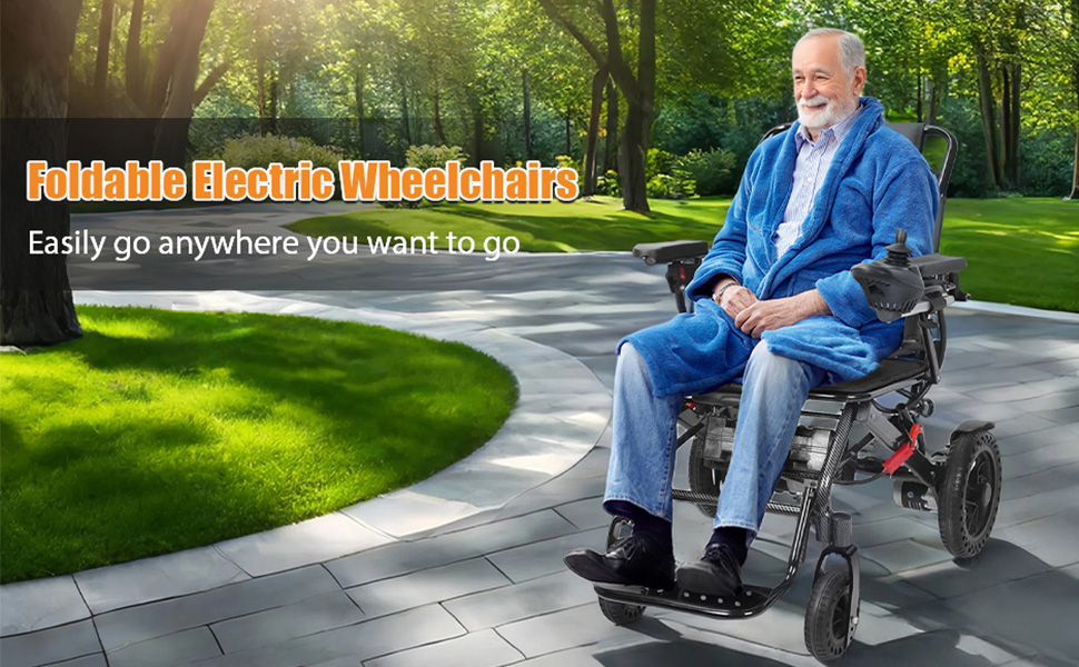 Dapmiu Ultra Lightweight Electric Wheelchair 23kg - Foldable 500W Dual ...