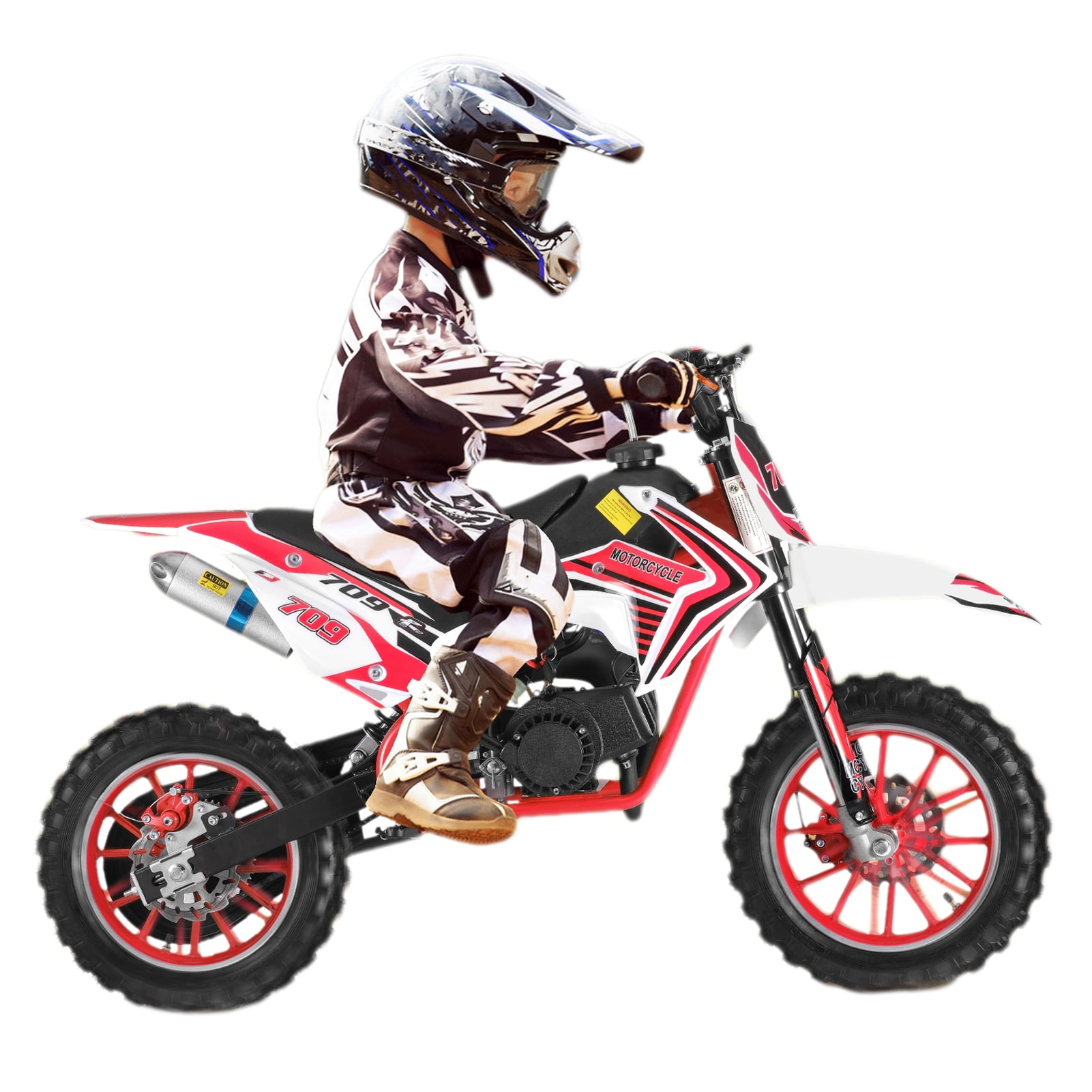 Dapmiu Youth Off-Road Motorcycle - 49CC 2-Stroke Engine with Shock ...