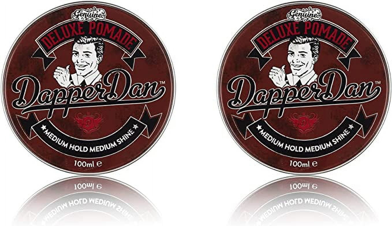 Dapper Dan Deluxe Pomade, Medium Hold Medium Shine, Citrus & Vanilla Fragrance, 2 x 100ml ...