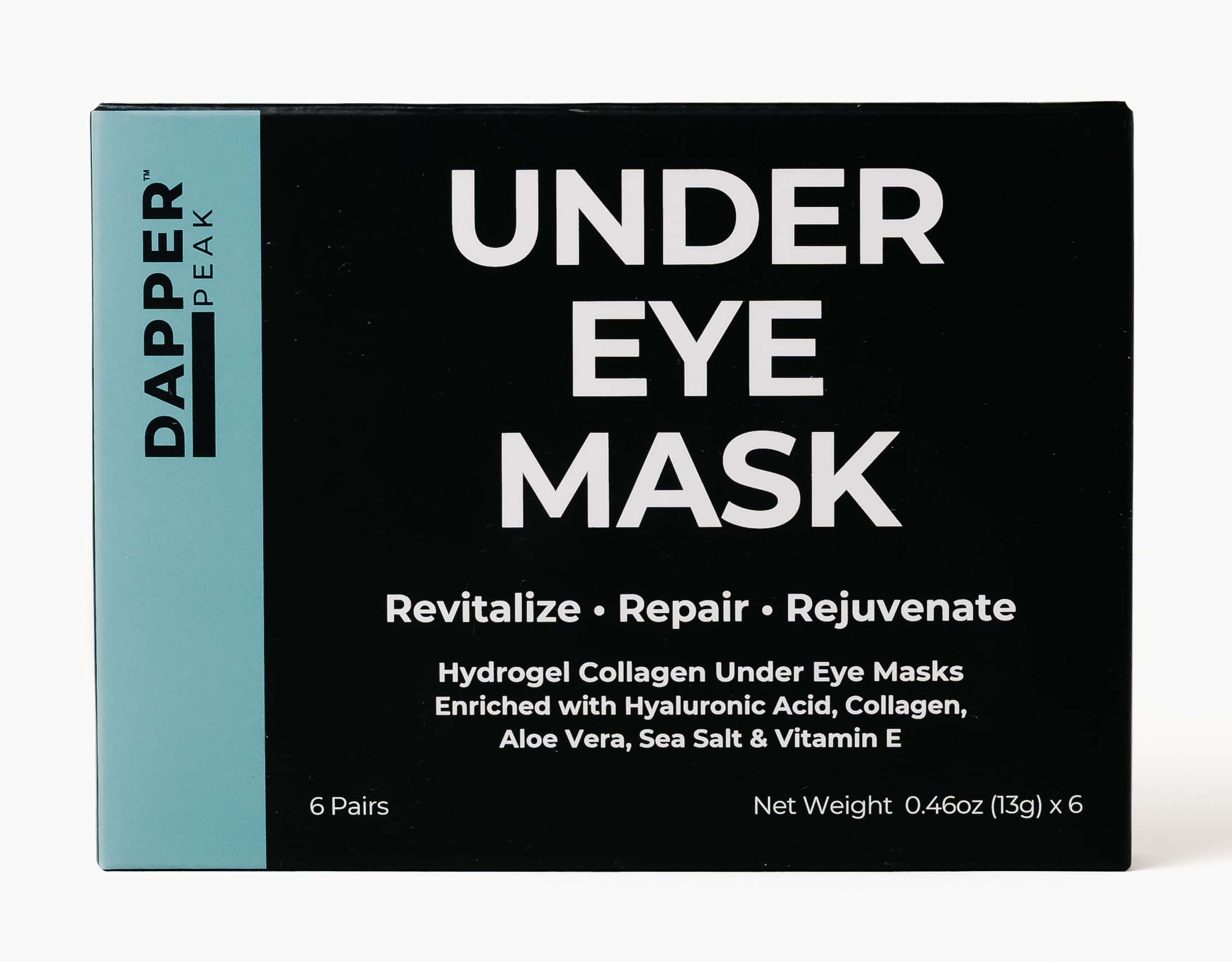 Dapper Peak Under Eye MMF7 Mask - 6 pairs. Hydrating Hydrogel Under Eye Mask, Hydrolyzed Marine ...