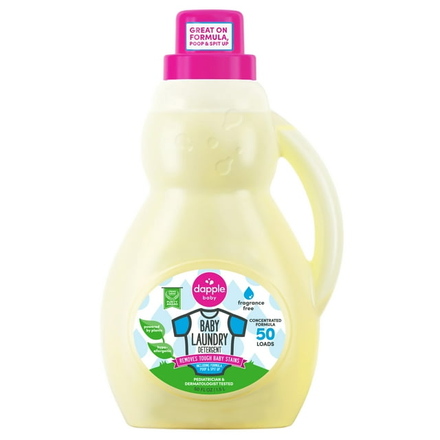 Dapple Baby Laundry Detergent, Fragrance-Free, 50 fl oz Bottle ...