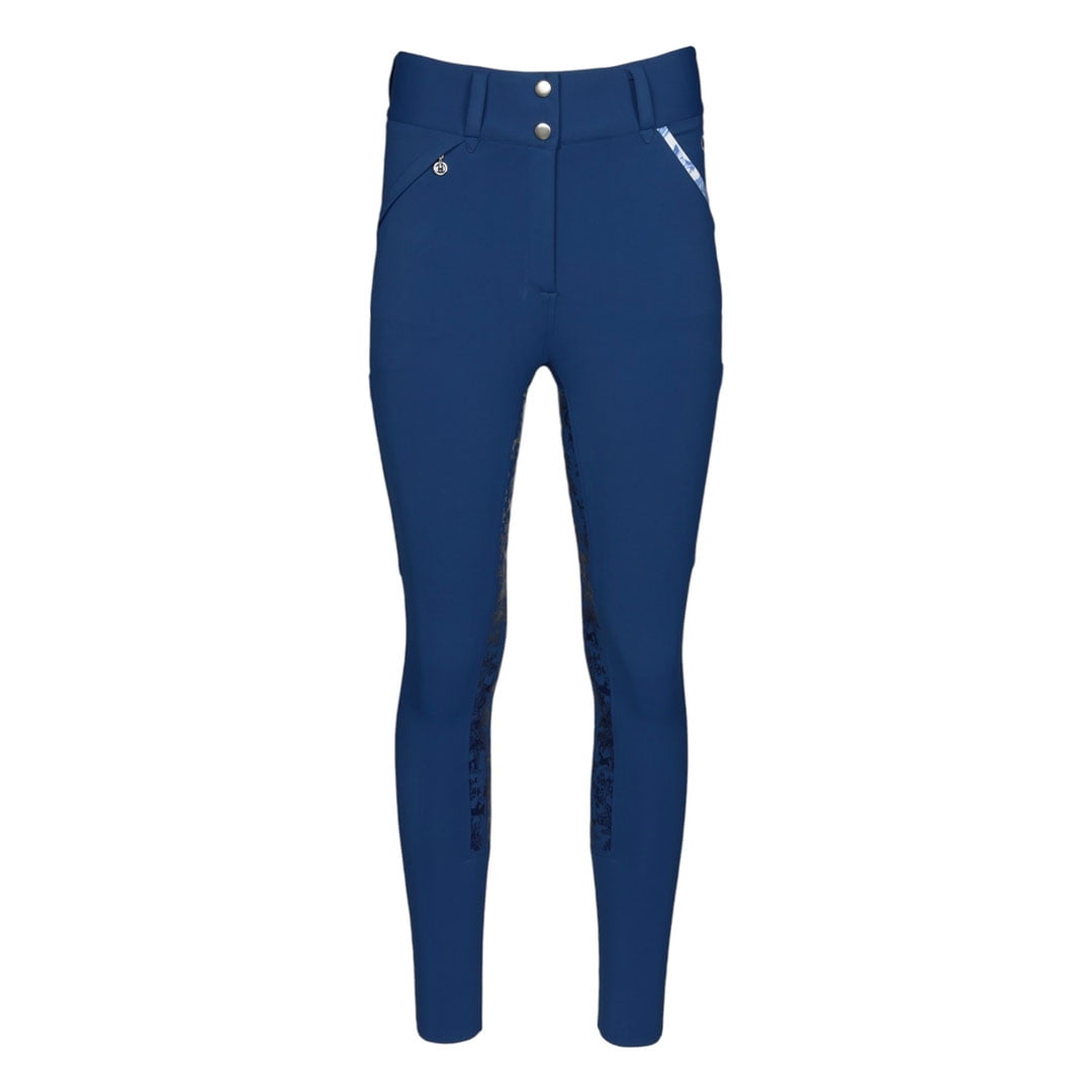 Dapplebay Equestrian Toile Compression Breeches-Navy-M - Walmart.com