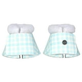 Dapplebay Gingham Bell Boots-Blue/White - Walmart.com