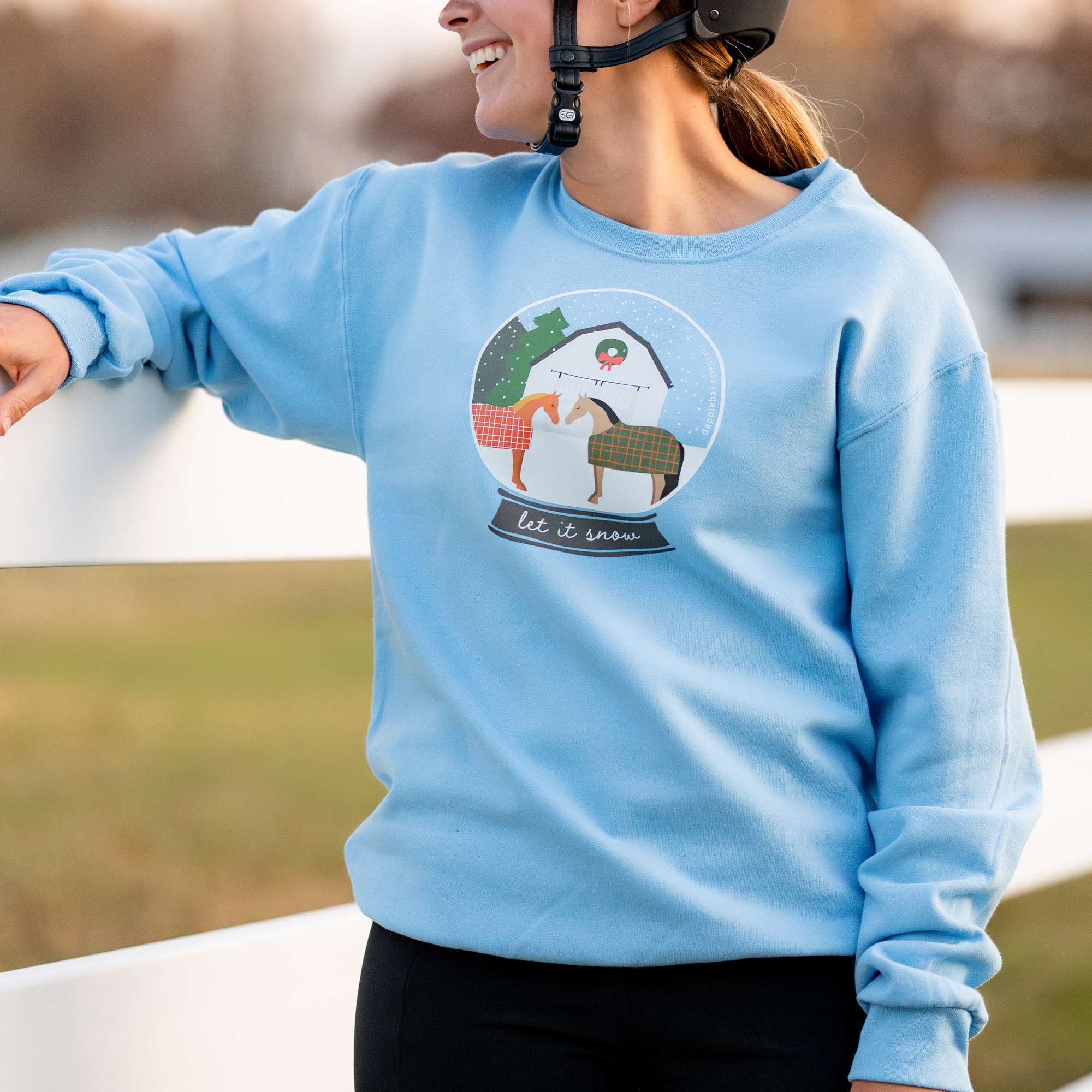 Dapplebay Let It Snow Sweatshirt - LIMITED EDITION-Light Blue-M ...