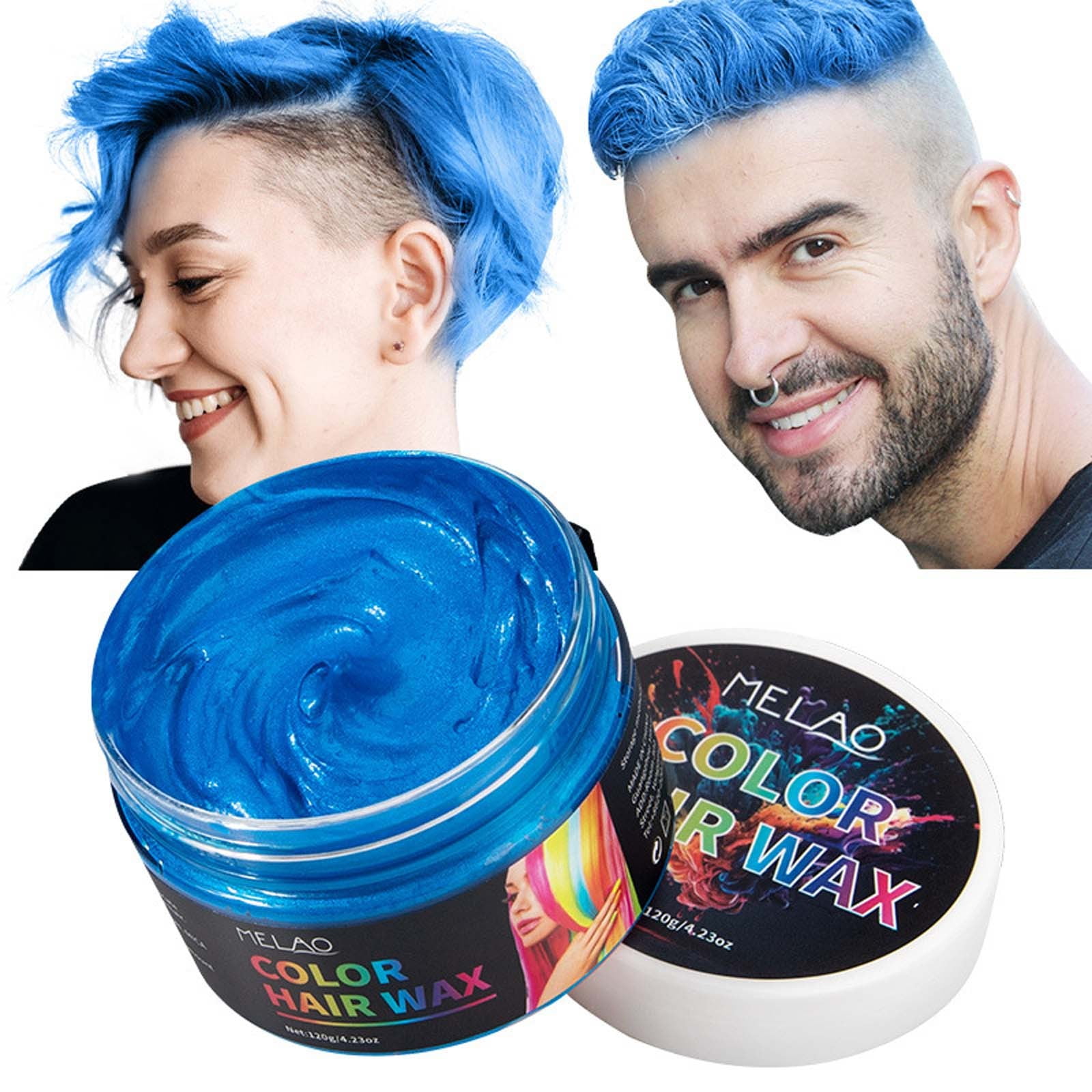 Daqian Blue Hair Dye Clearance Hair Coloring Wax, Color Wax Pomades ...