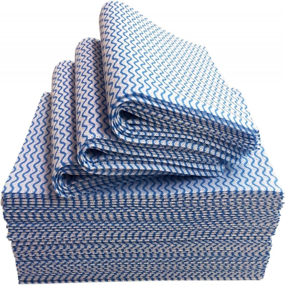 Daradara Blue Disposable Fabric Dish Cloths (20 Count) - Walmart.com
