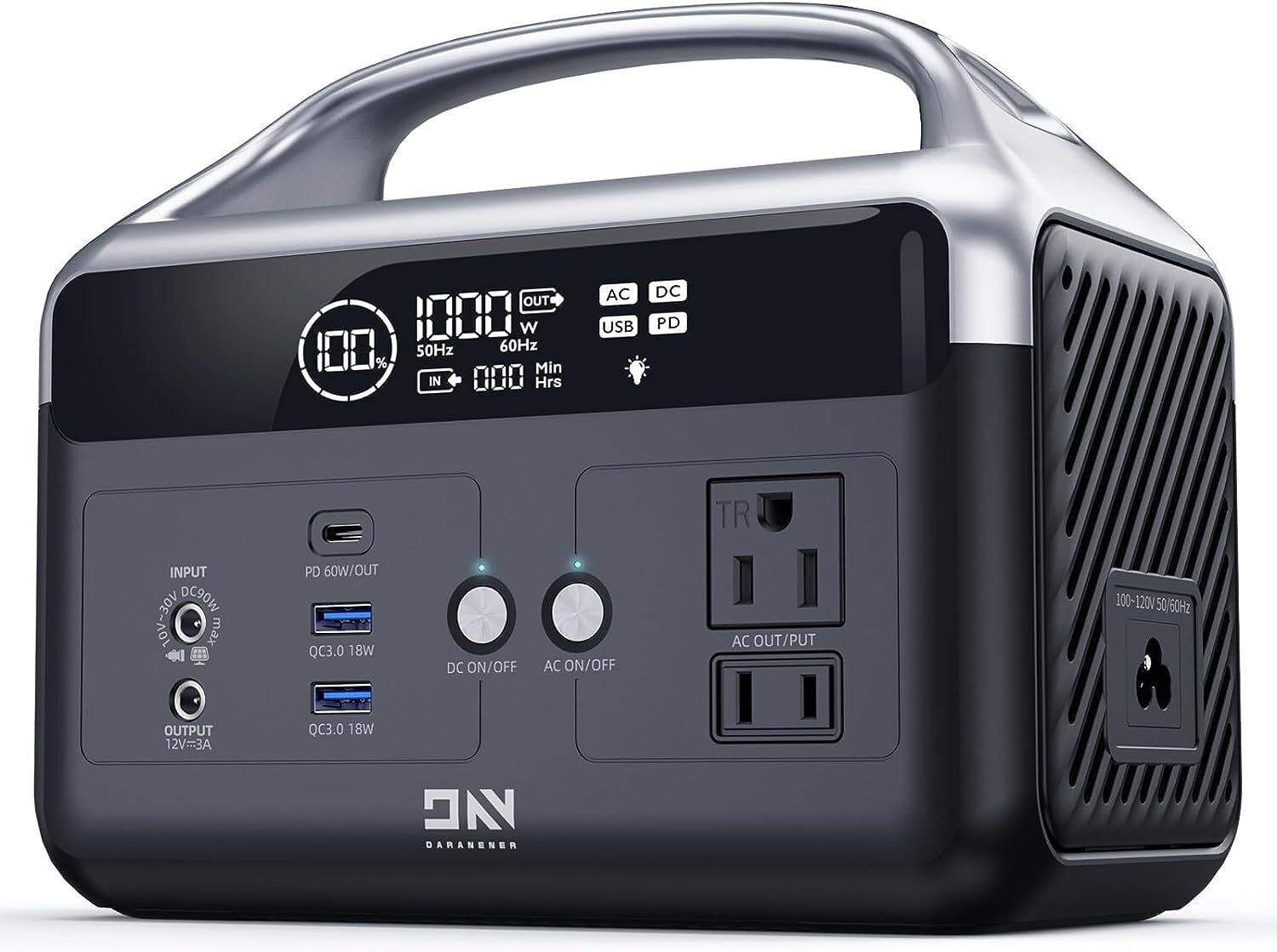 DaranEner Fast Charging Portable Power Station - DaranEner 179.2Wh ...