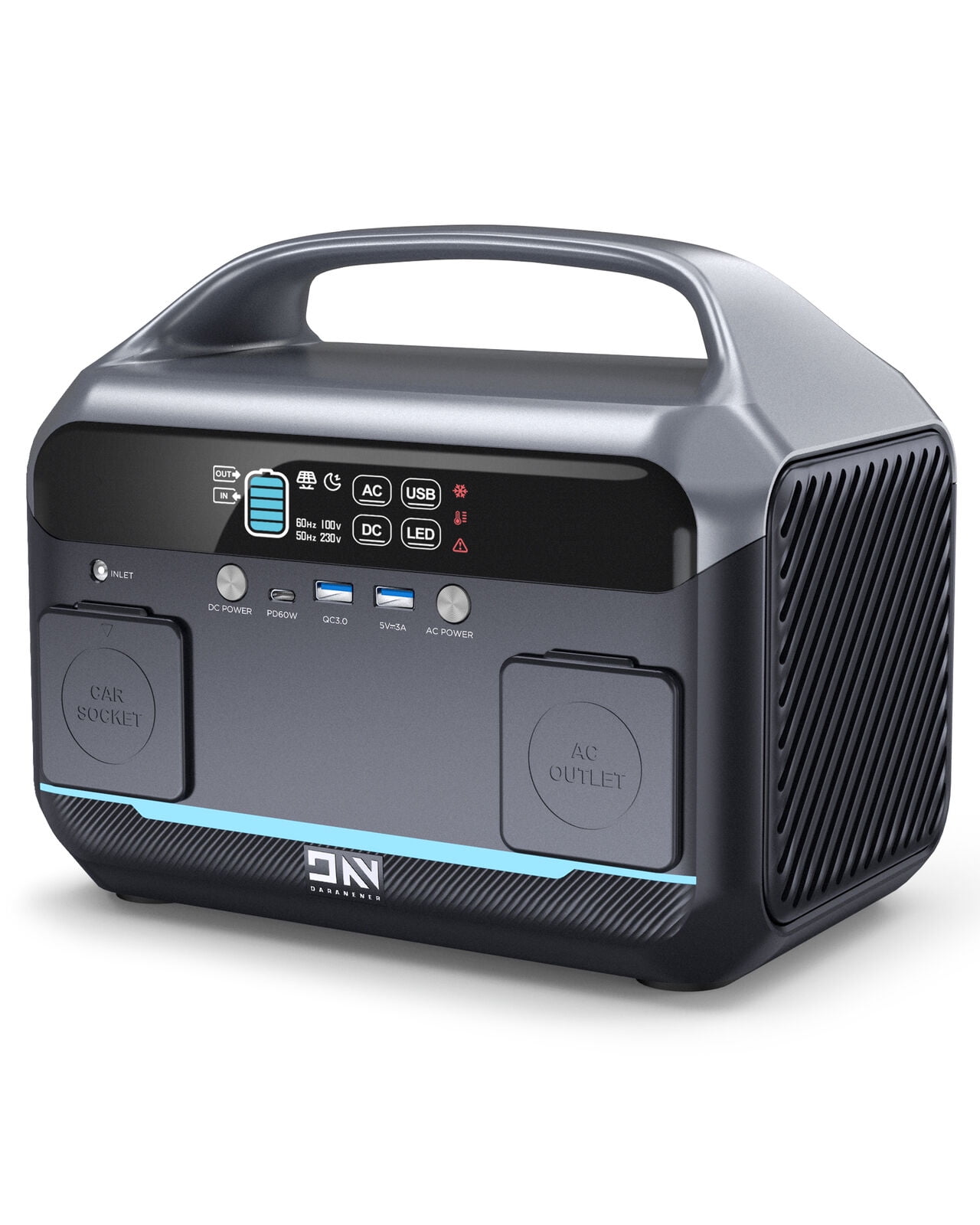 DaranEner Portable Power Station 300W. 268.8Wh (600W Surge) LiFePo4 ...