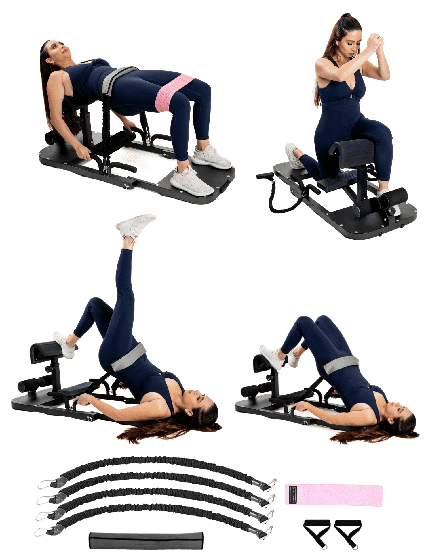 Darcon Resistance Band 45-90 lbs - Gym Body Toner Hip Thrust Machine ...