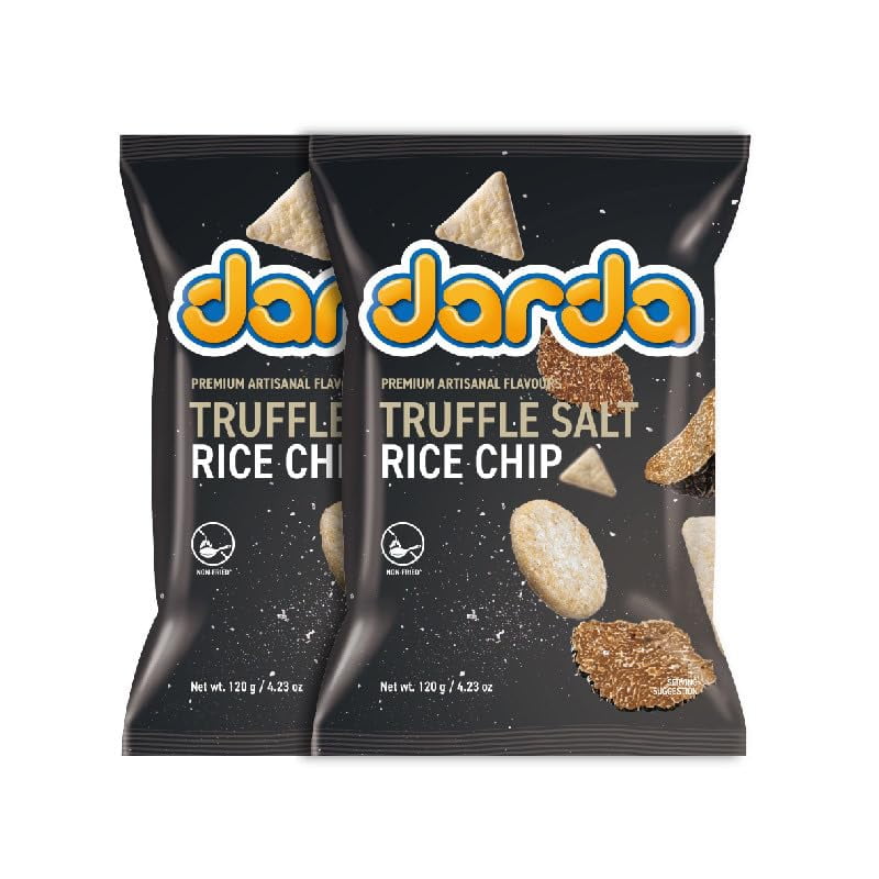Darda Truffle Salt Rice IRF13 Chips - Air-Popped Crispy Rice Chip Snack ...