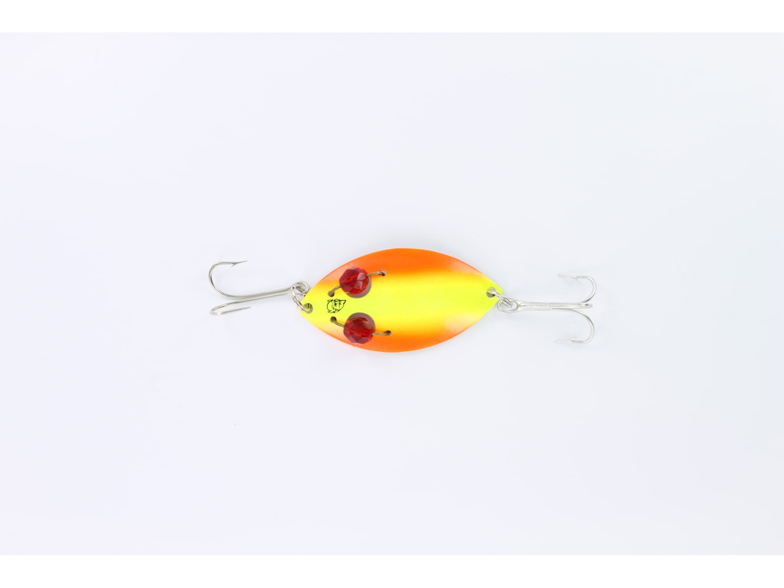 Dardevle Red Eye Wiggler Spoon 2 1/4in, 1/2oz, Chartreuse/Orange Stripe ...